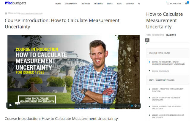 Measurement Uncertainty Training - ISOBUDGETS