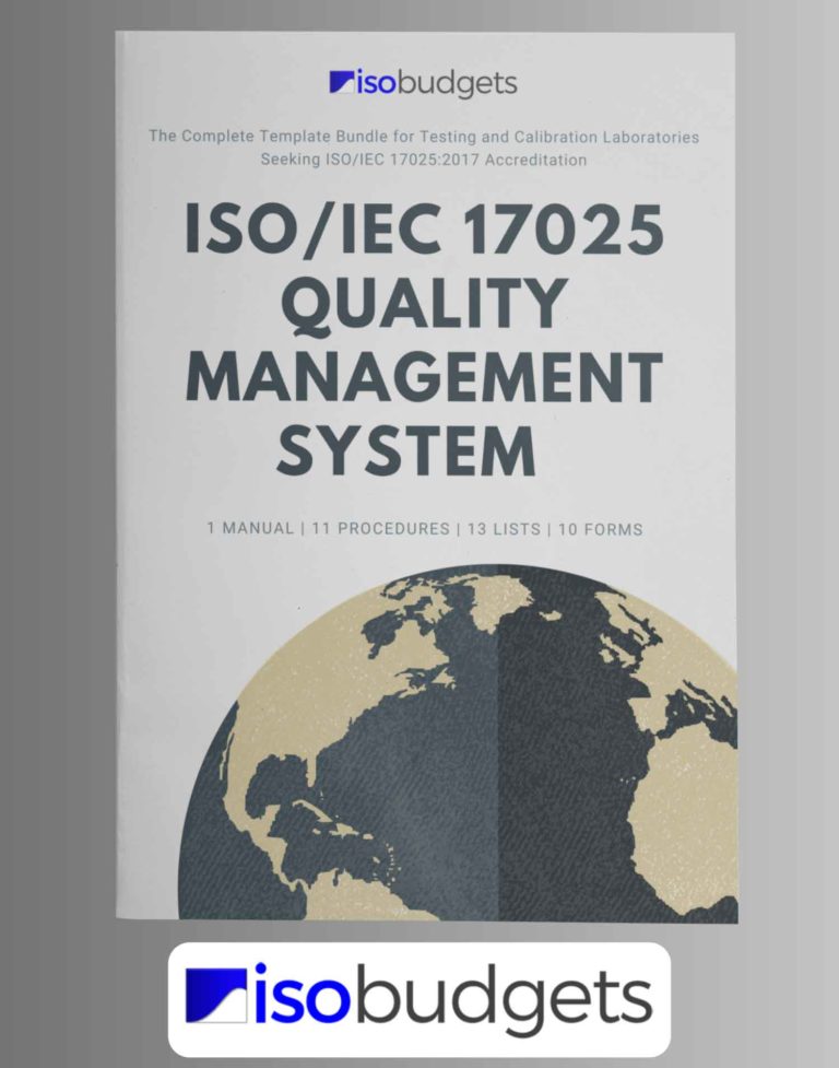 ISO/IEC 17025:2017 Quality Manual Template - isobudgets