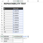 How to Perform a Repeatability Test for Estimating Uncertainty