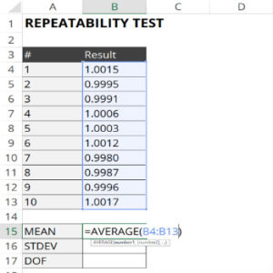 How to Perform a Repeatability Test for Estimating Uncertainty