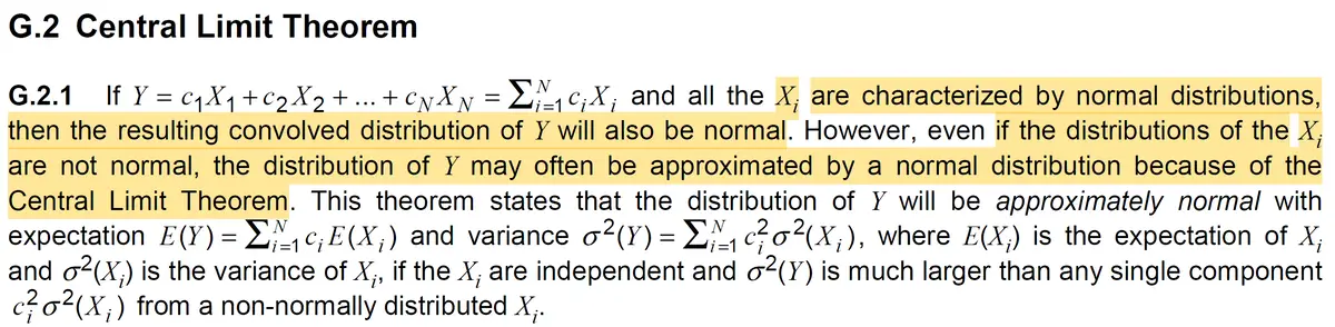 How are different uncertainty distributions handled when combining ...